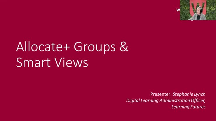 Allocate+ Groups & Smart Views