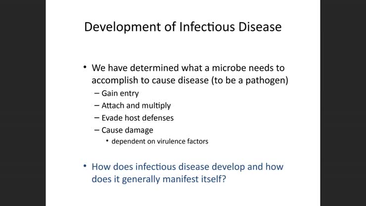 Epidemiology and the development of infectious disease - Pt2.