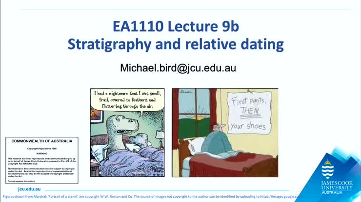 EA1110 Week 8 lecture 8b stratigraphy