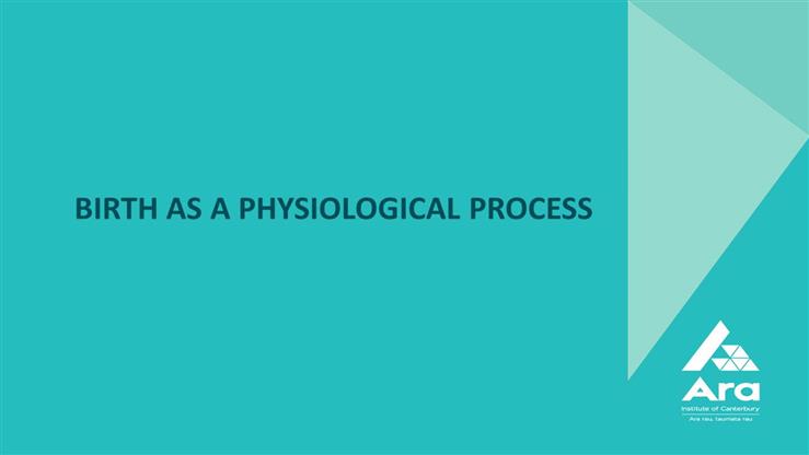 Birth as a physiological process