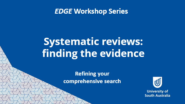 Refining your comprehensive search