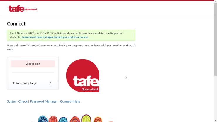 Connect SSO login - Student