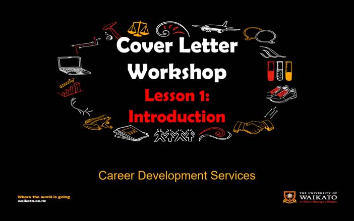 Cover Letter Lesson 1