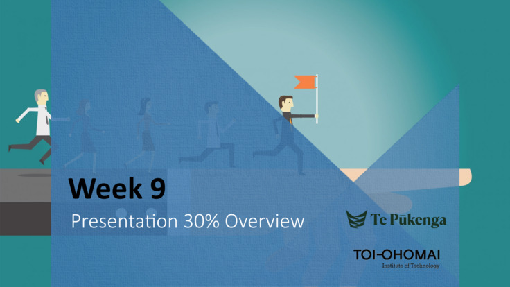 Week 9 Presentation 30% Overview and Tasks