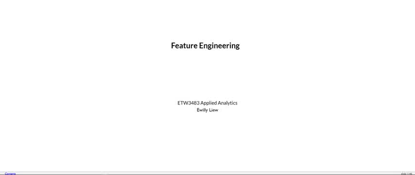 8.0 Intro to Feature engineering