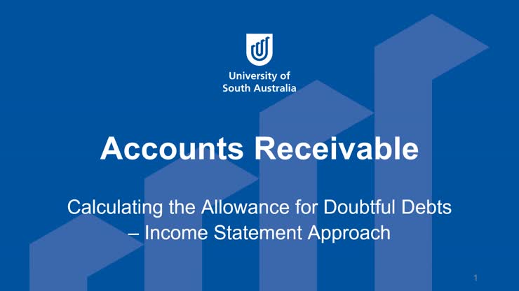 Topic 6 - Receivables - Income Statement Approach to Allowance