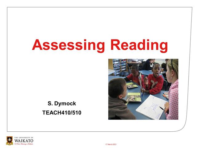 Assessing Reading