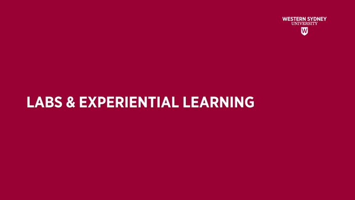 Labs & Experiential Learning 30-3-20
