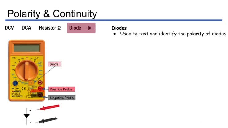 5.4 Multimeter Diode Polarity
