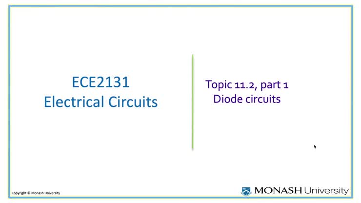 Ece2131 Week 10 Topic 11 2 Pt 1 Diode Circuits
