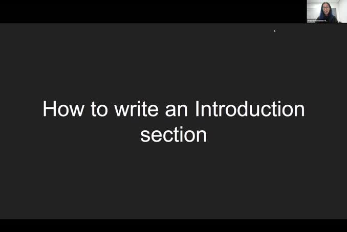 How to write an Introduction section