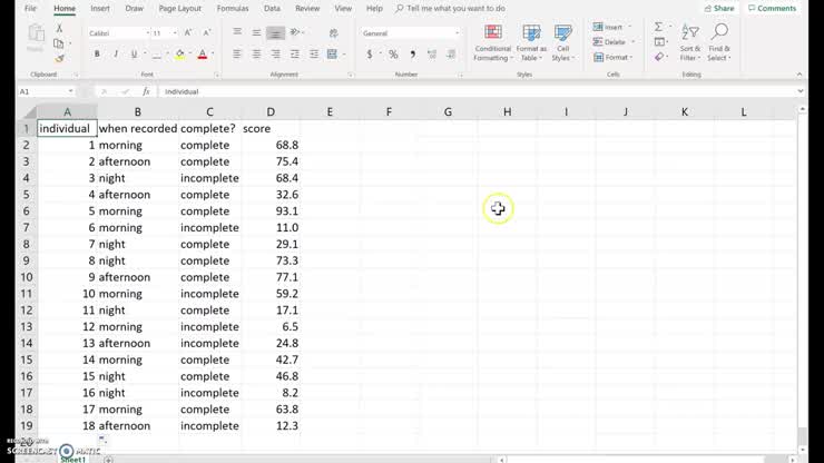 02. Sorting in Excel