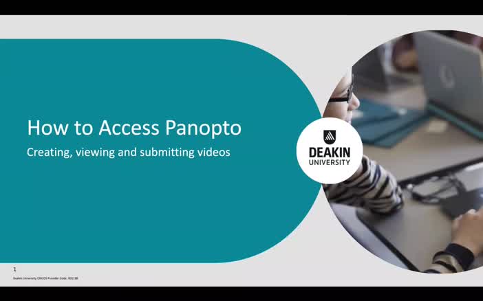 1. How to access Panopto