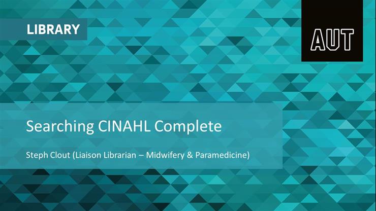 Searching CINAHL Complete