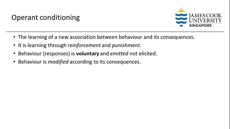 Operant conditioning