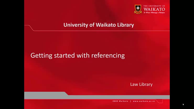 intro to referencing
