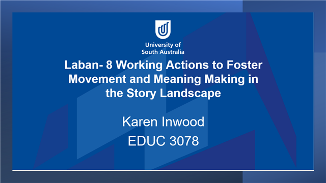 Laban 8 Working Actions (EDUC 3078).