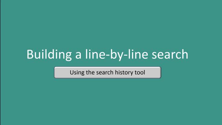 Building a line-by-line search