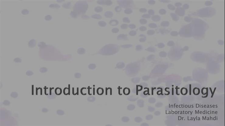 Introduction to Parasitology