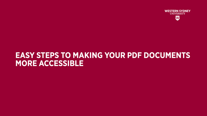 Easy Steps To Making Your PDF Documents More Accessible
