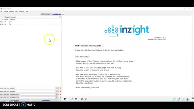 28. Testing one or two proportions in iNZight and iNZight Lite