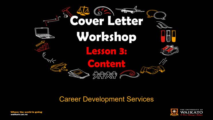 Cover Letter Lesson 3