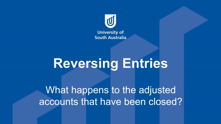 Reversing Entries - Something new