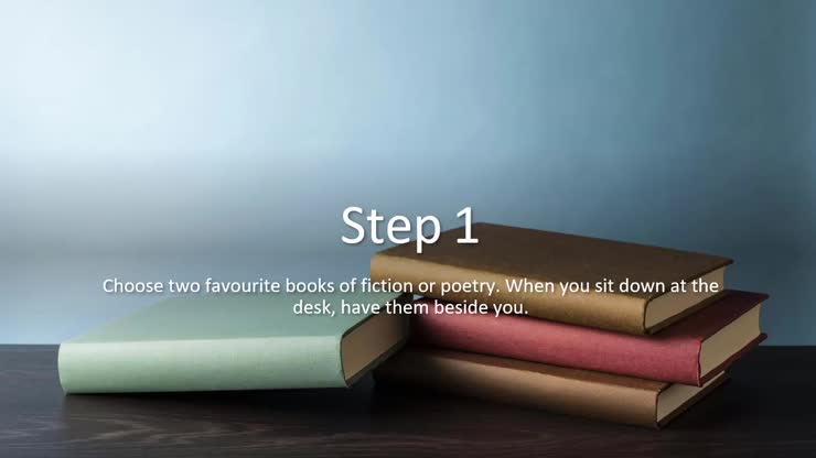 Getting started in creative writing