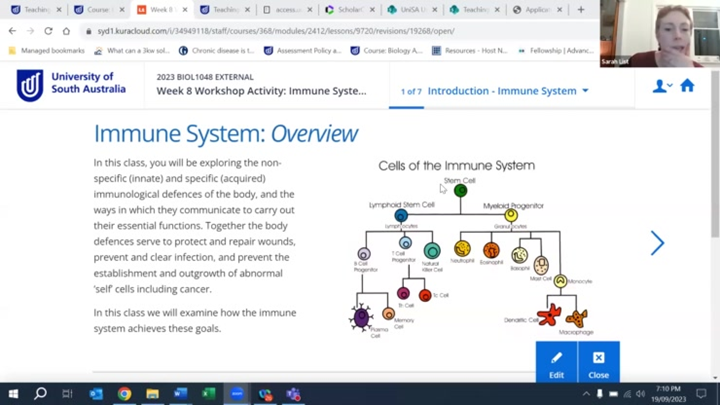 Week 8 Immune system 1 workshop