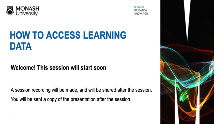 How to Access Learning Data 22 July