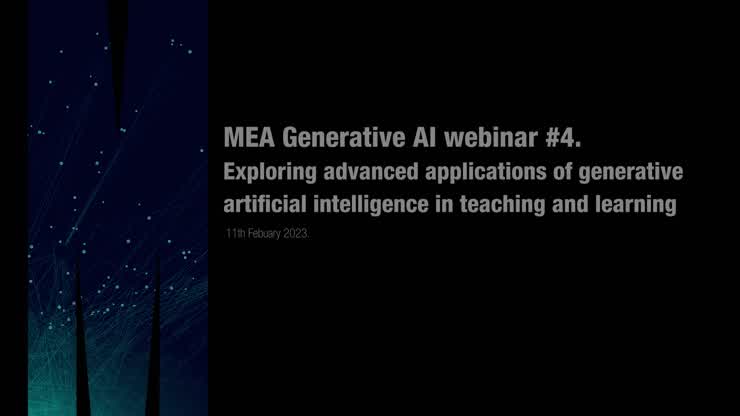 MEA Generative AI webinar #4