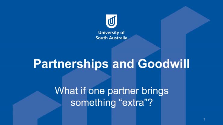 Topic 8 - Partnerships and Goodwill