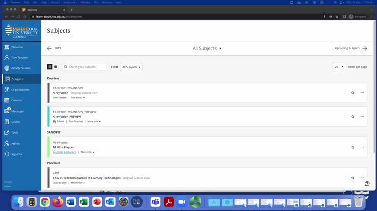 Updating your profile in LearnJCU