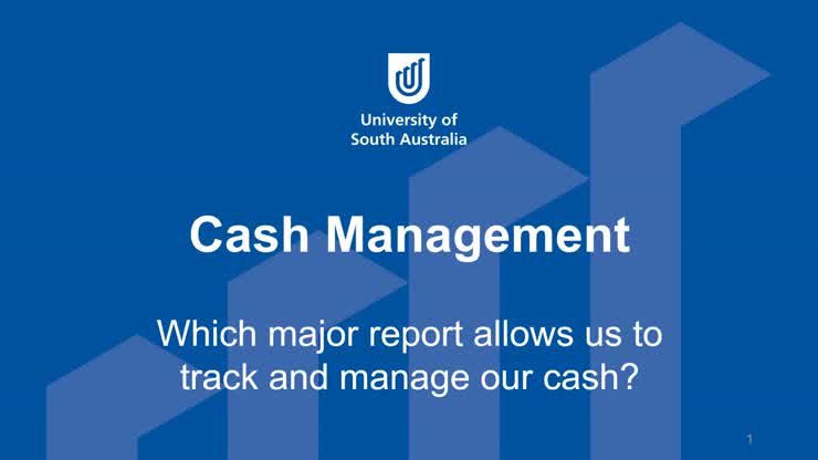 Topic 7 - Cash Management - Overview