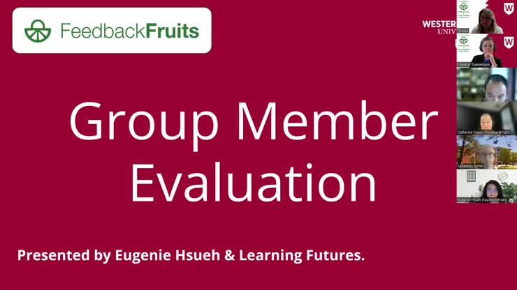 Feedback Fruits - Group Member Evaluation
