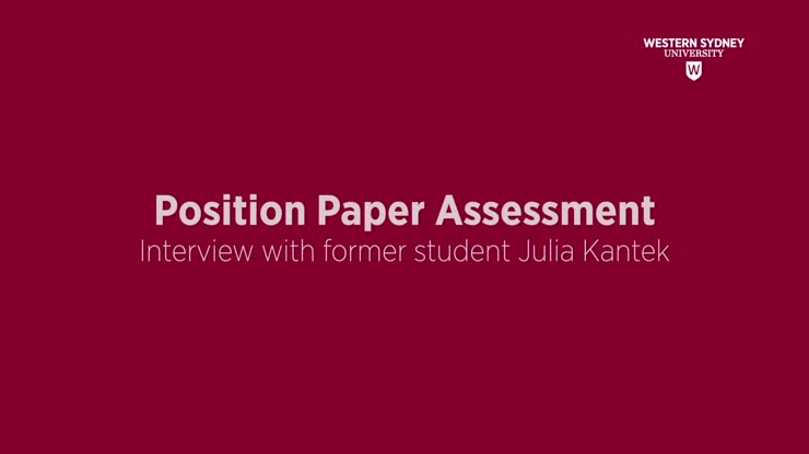 Position Paper Assessment: Julia Kantek