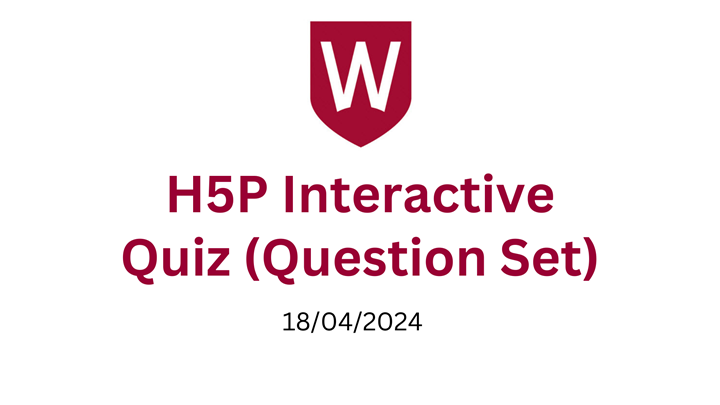 H5P Quiz Question Set